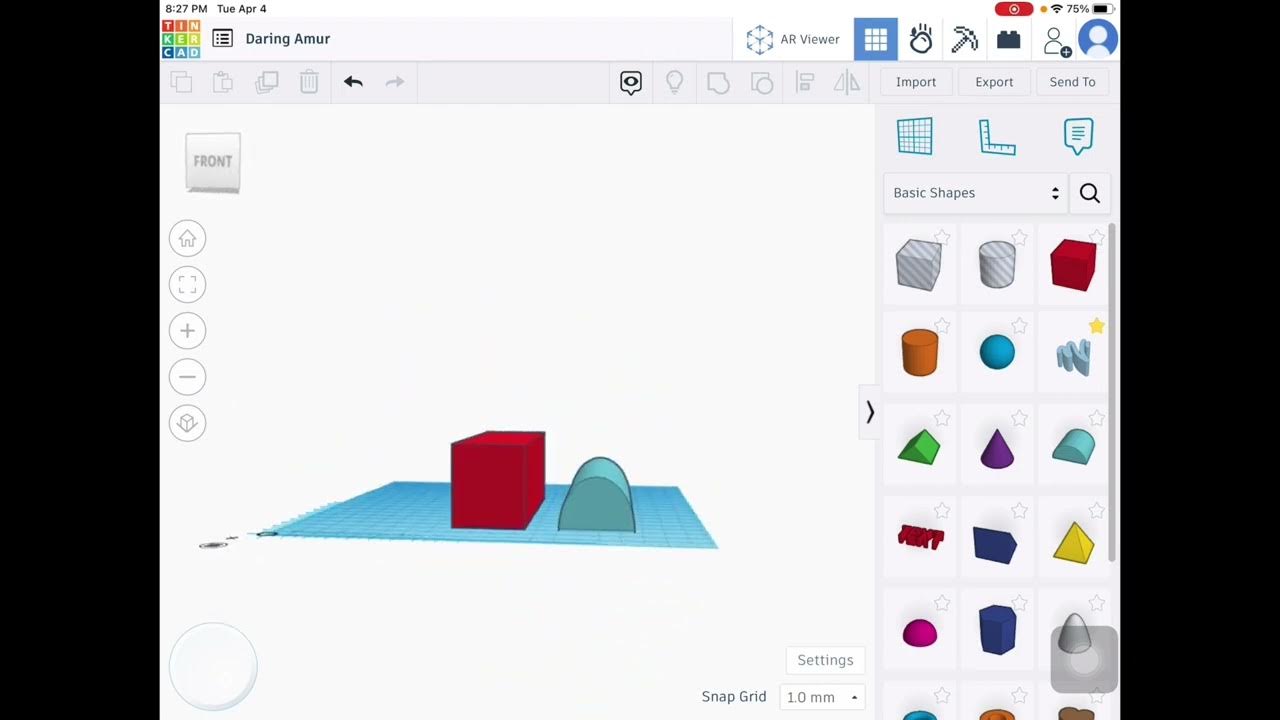 Ipad Tinkercad Part 3 How To Lock Combine And Duplicate Shapes Youtube