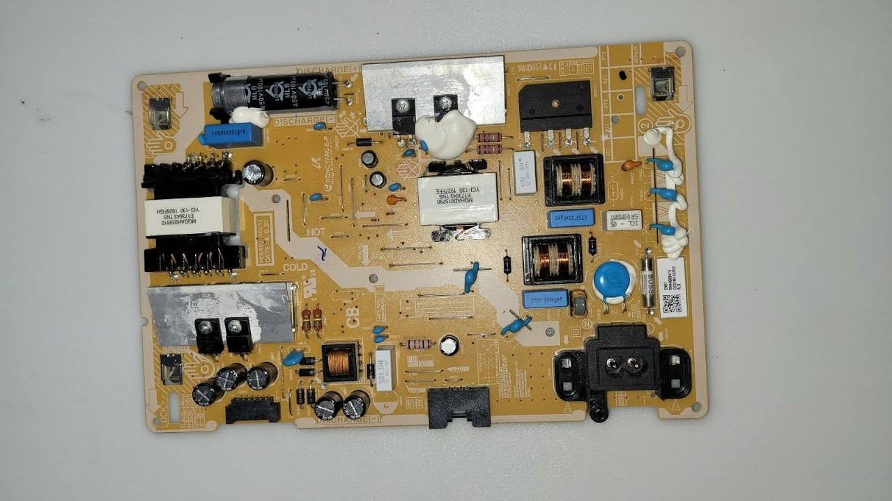 Cómo activar el voltaje en la fuente de un tv SAMSUNG UN43NU6900B - YouTube