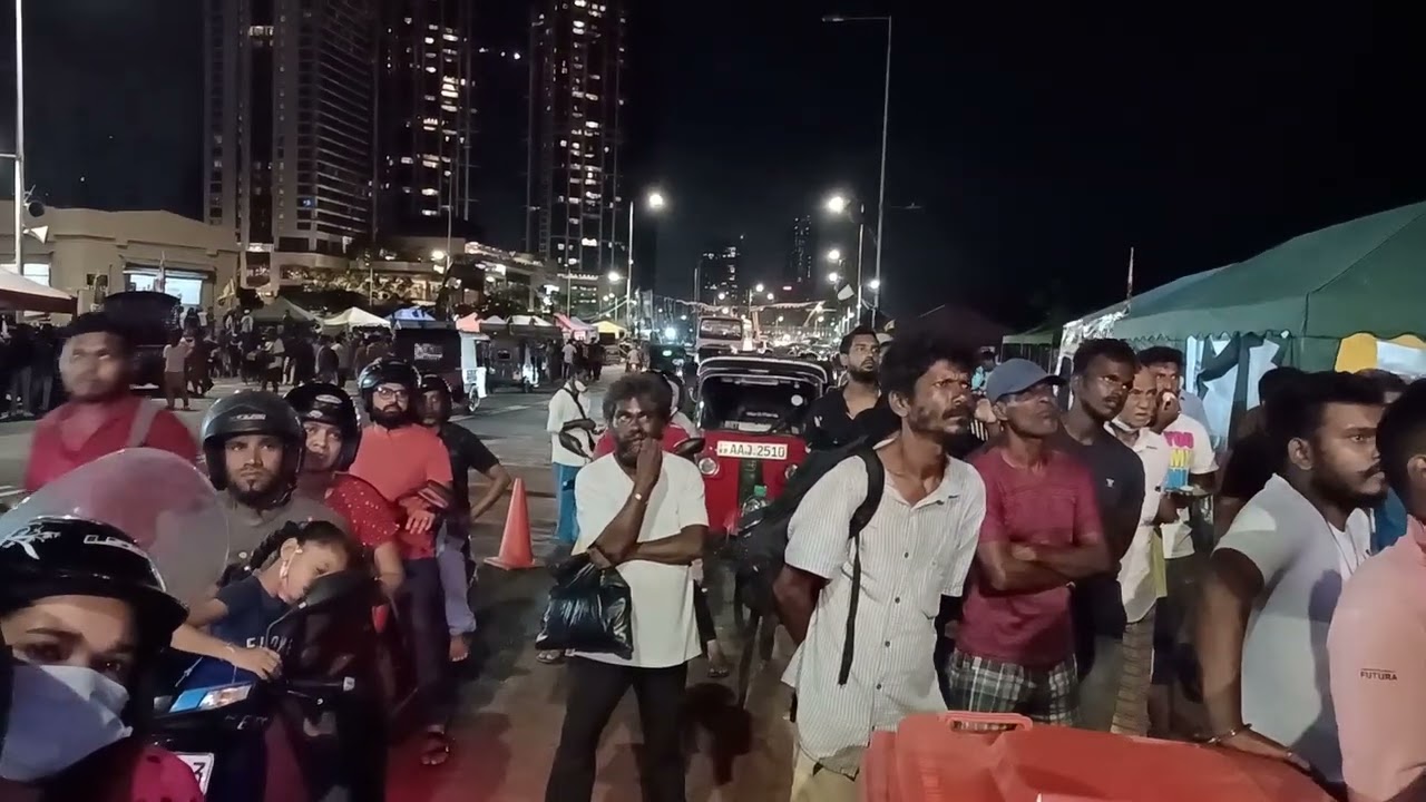 HON SANAKIYAN RASMANIKKAM MP PEOPLE VOICE IN GOTAGOGAMA IN GALLE FACE ...