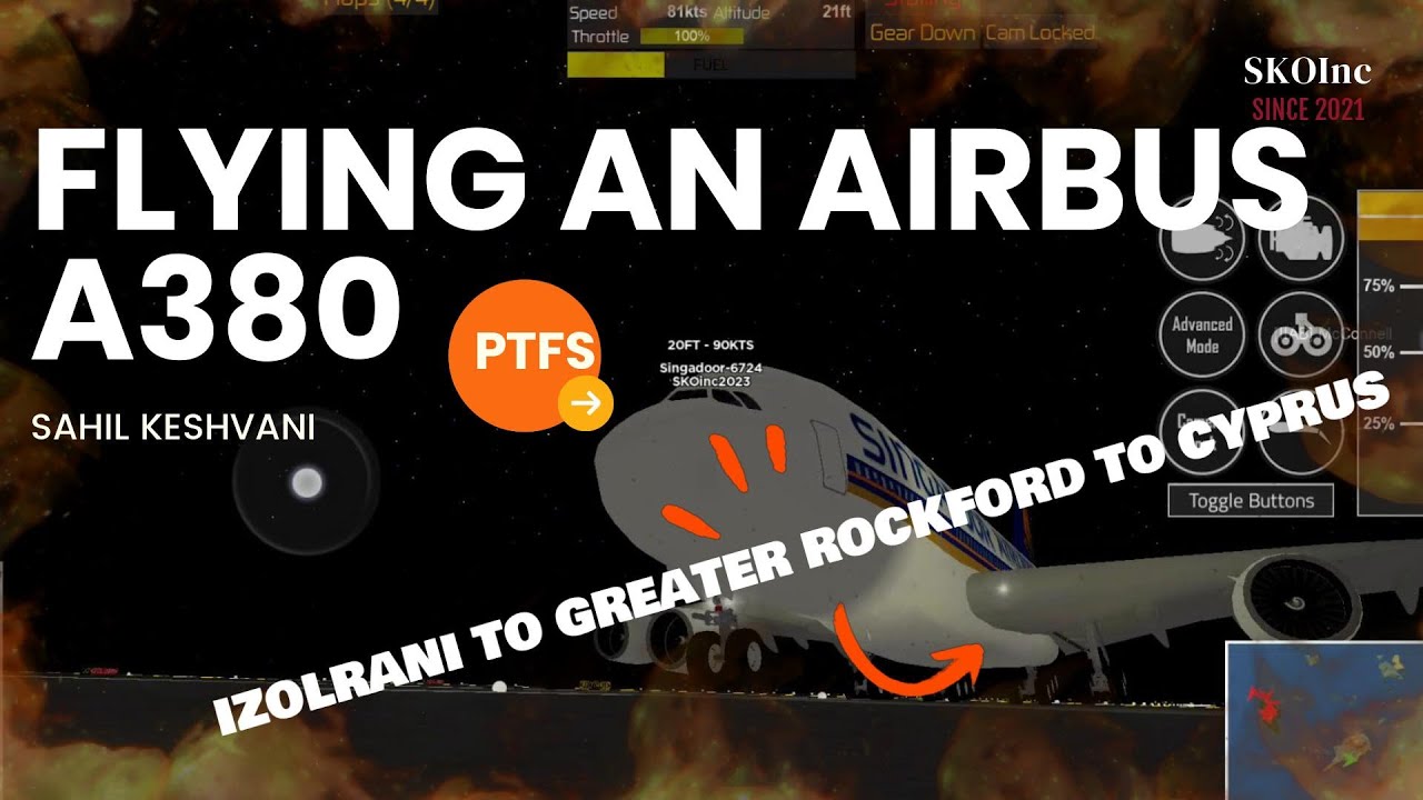 Flying an Airbus A380 (PTFS) - YouTube