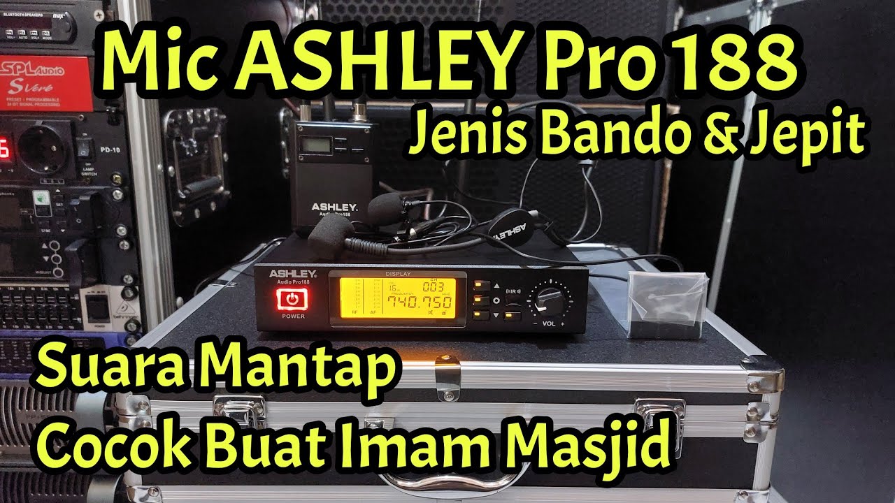 Mic ASHLEY Pro 188 Model Bando & Jepit, Cocok Untuk Imam Masjid, Suara ...
