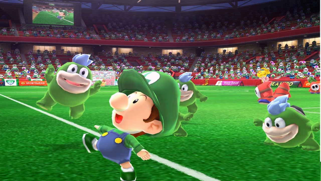 Mario Sports Superstars Football Tournament Champion's Cup Baby Luigi ...
