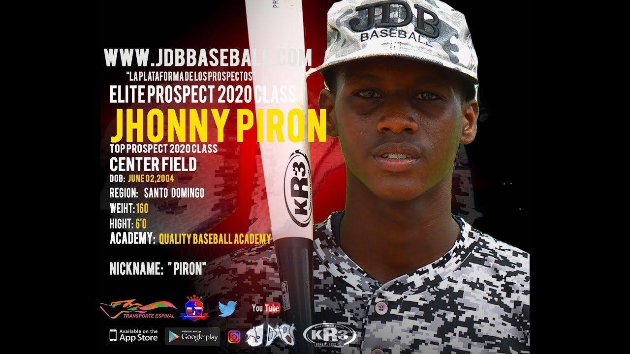 Jhonny Piron OF 2020 Class From (Quality Baseball Academy) Date Video ...