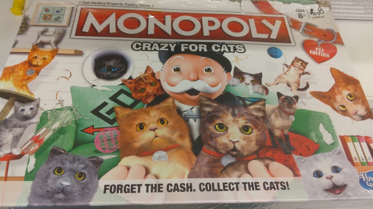 monopoly cat 🐈edition on clearance - YouTube