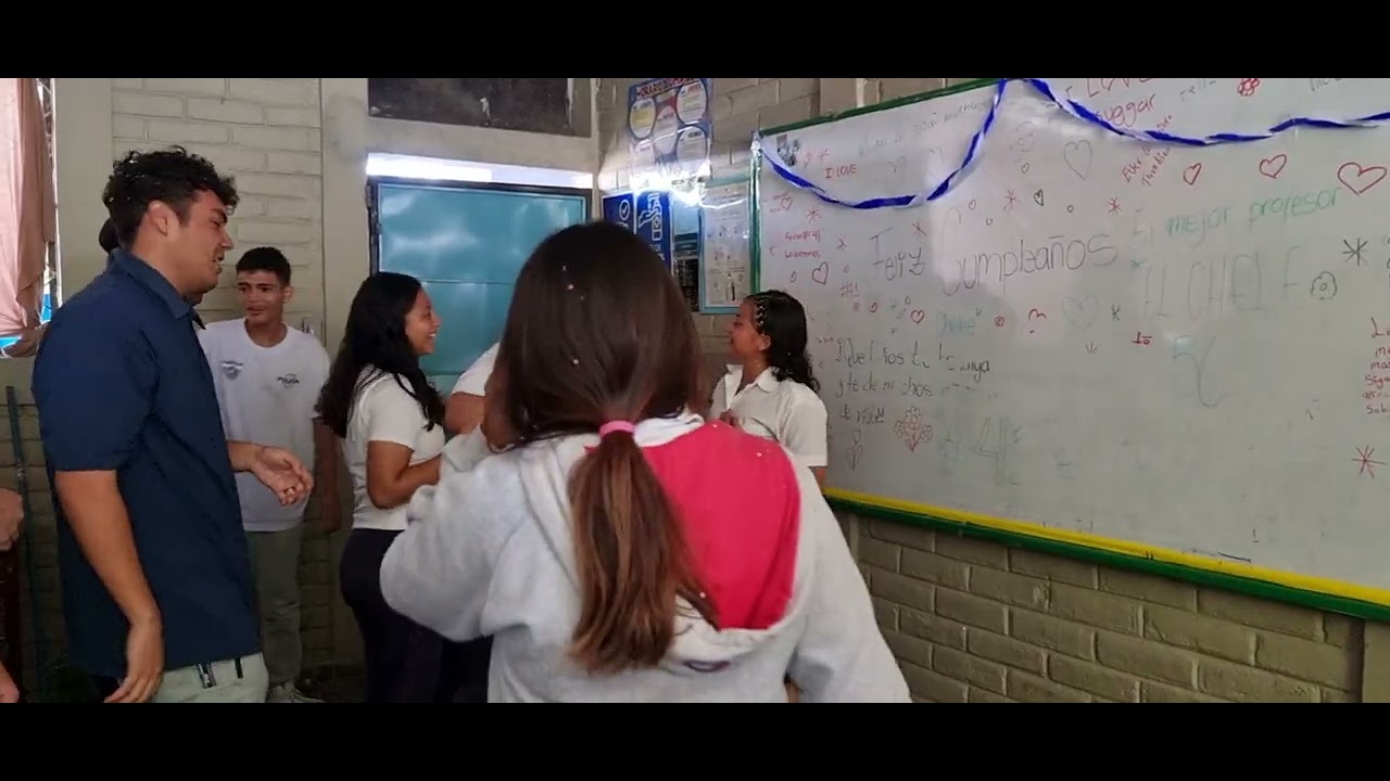 Celebrating my 41st Birthday with the Ninth Grade students! - YouTube