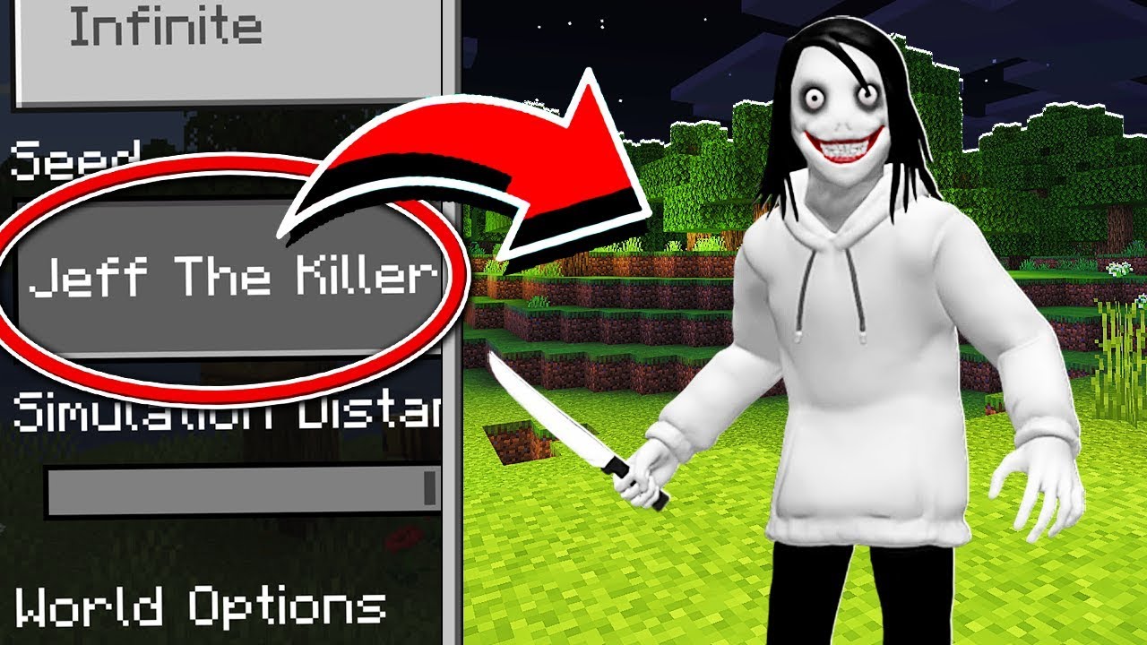 Do NOT Play the JEFF THE KILLER SEED in Minecraft Pocket Edition ...
