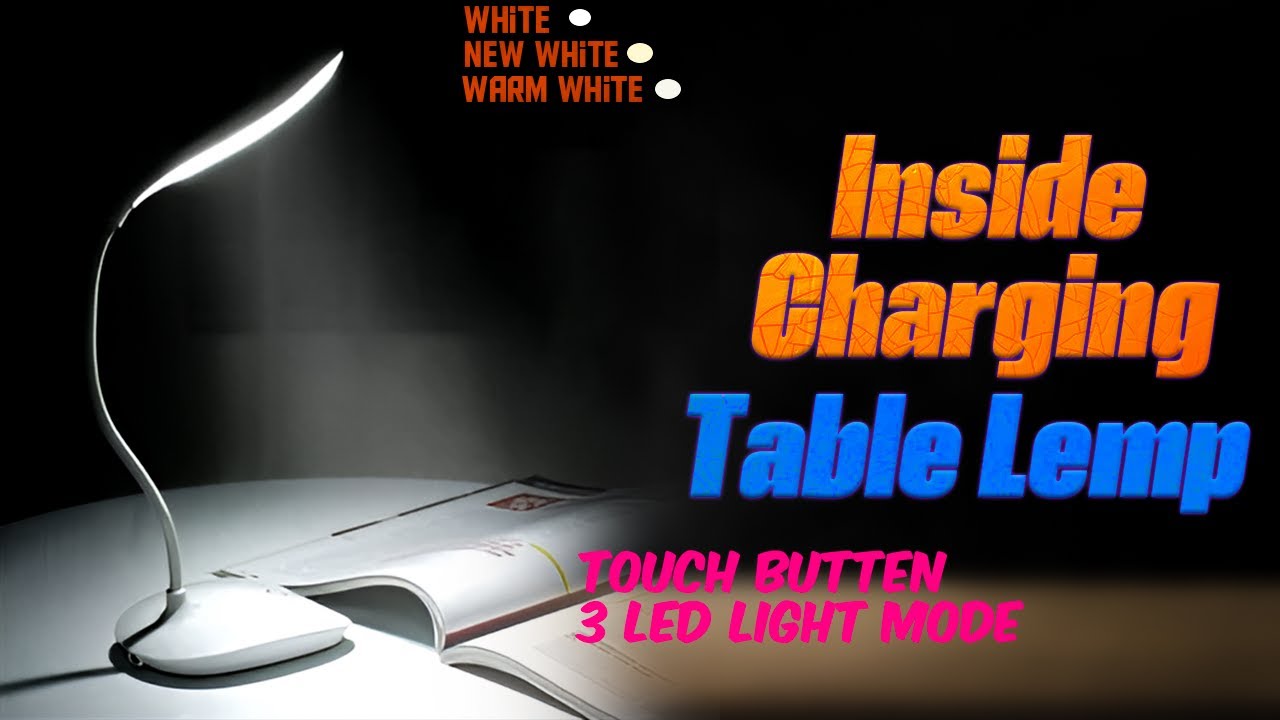 Charging Table Lamp | Inside Charging Lamp | 3 Color Charging Table ...