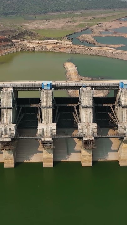 Beauty of Polavaram Spillway | Drone Visuals #shorts - YouTube