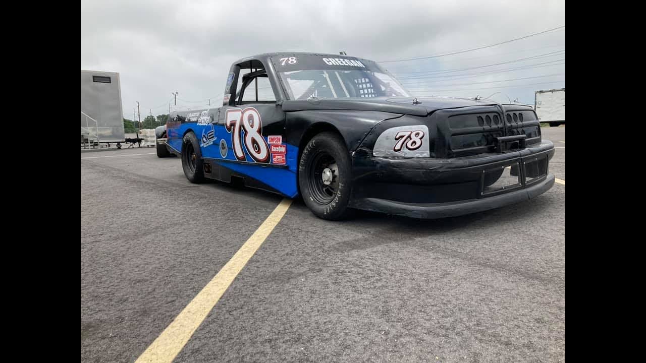 My first race in the Super Pro Trucks at Riverhead Raceway - YouTube