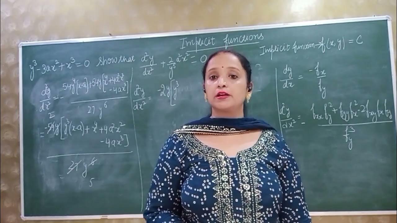 Derivative of IMPLICIT Functions continued part 2 - YouTube
