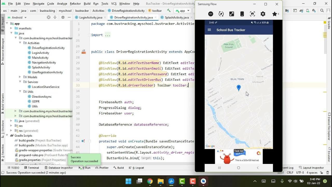 Android Projects (School Bus Tracker) using Android Studio JAVA DEMO ...