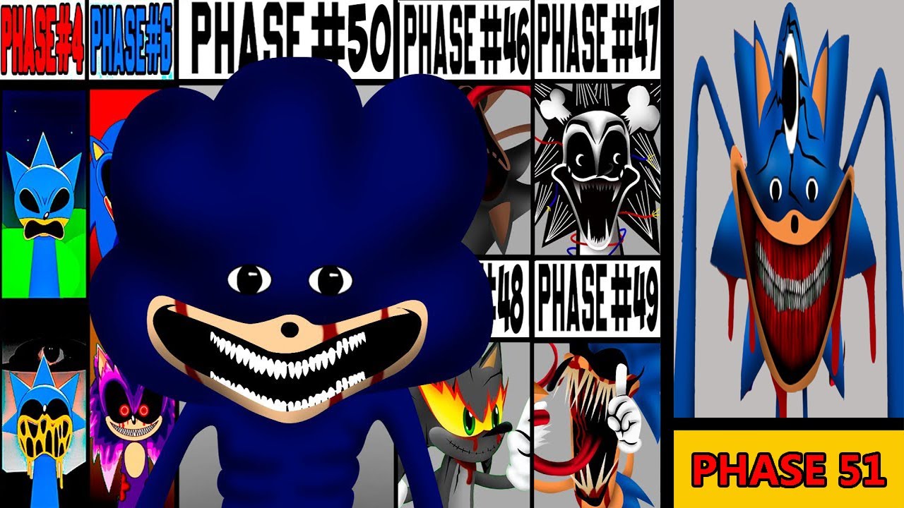 MY SPRUNKI OC: SONIC! / New Phase 1-51! Phase 51 & Phase 1-51 - YouTube