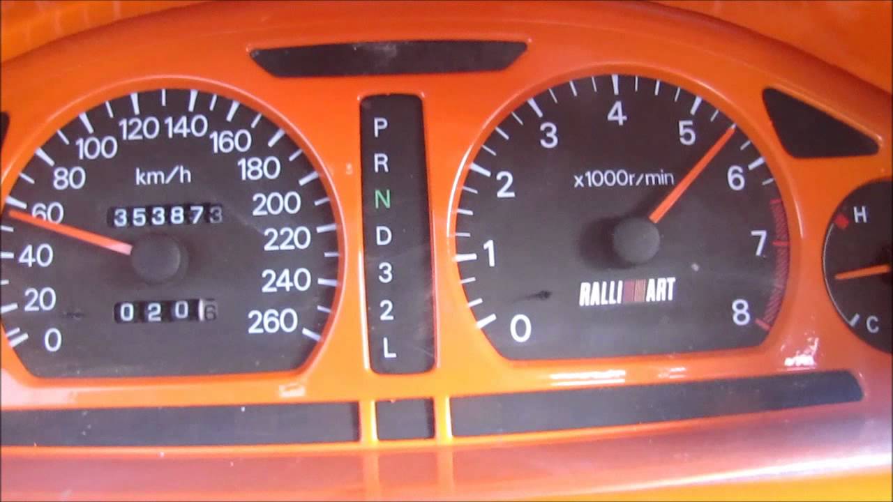 Orange Mitsubishi Galant 98 V6 2.5 0-100 Km/h A/T Ralliart 6A13 engine ...