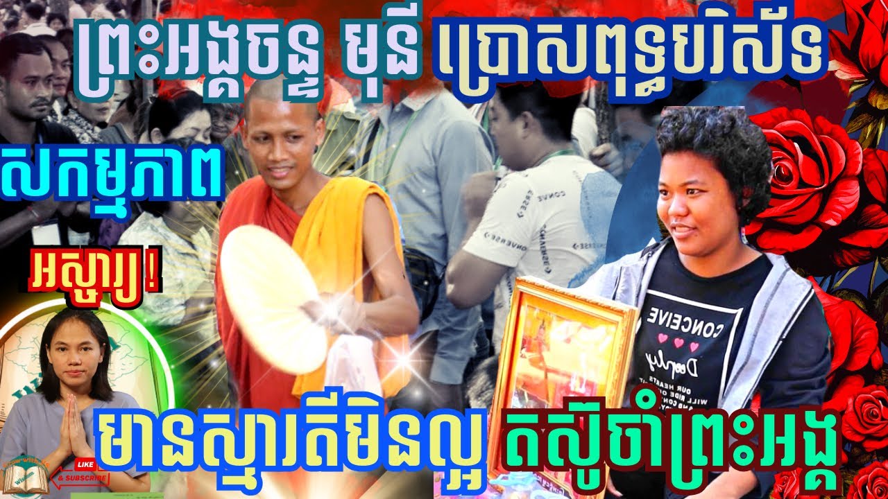 ជ្រះថ្លាណាស់ 🙏🏻 សកម្មភាពព្រះអង្គចន្ទ មុនីប្រោសពុទ្ធបរិស័ទ | Preah Ang ...