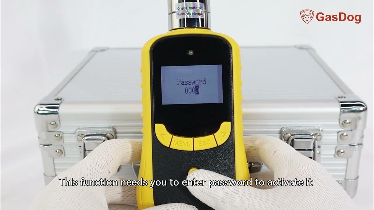 Rechargeable Portable Gas Detector - Getting Started and Fresh Air Setup - YouTube