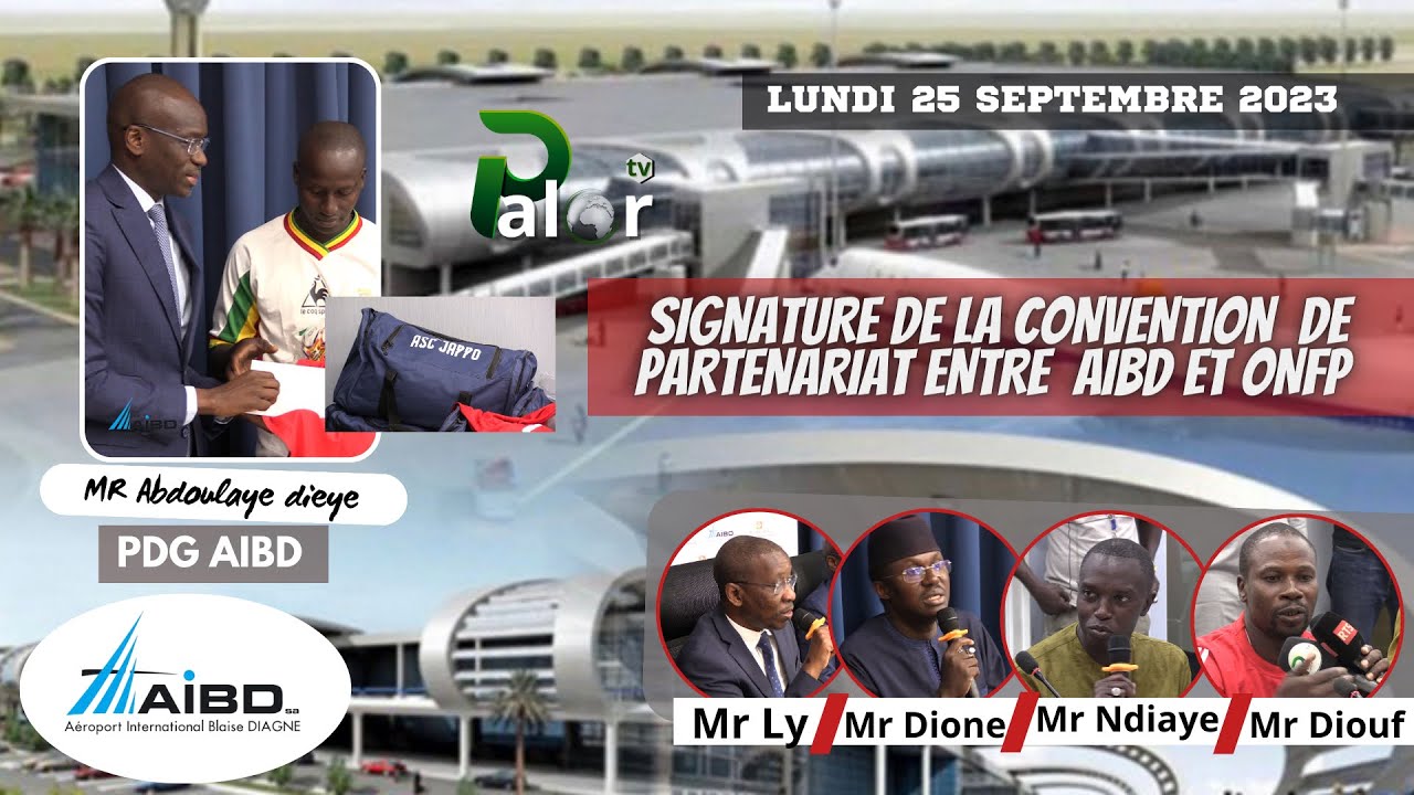 Signature de la Convention de Partenariat Entre AIBD SA et ONFP - YouTube