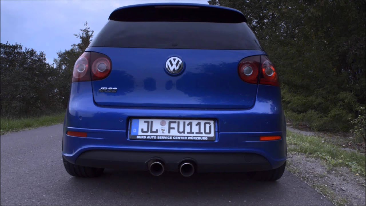 Golf 5 R32 Exhaust - YouTube