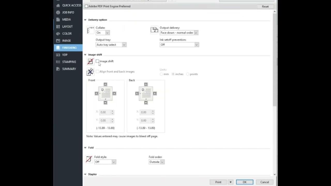 How to Shift an Image/Page Alignment on Fiery Server in Command Workstation - YouTube