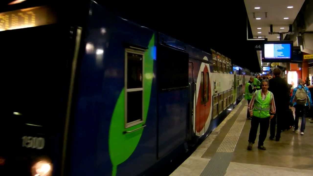 SNCF Z20500 depart á Paris Gare du Nord (RER ligne D) - YouTube