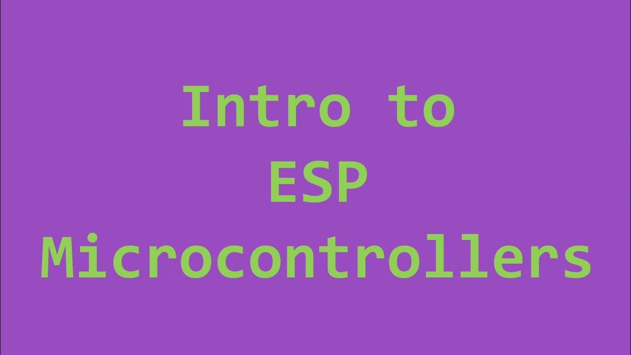 ESP Microcontrollers - YouTube