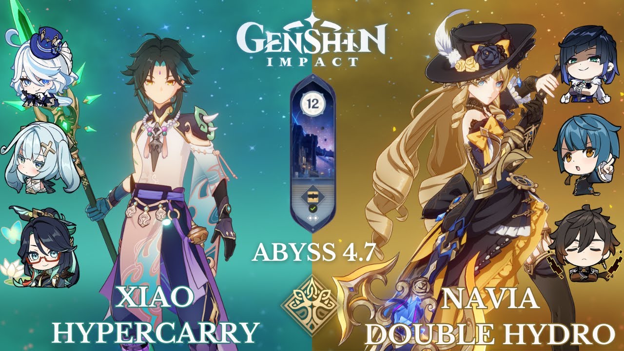 C0 Xiao Hypercarry and C0 Navia Double Hydro - Genshin Impact Spiral ...