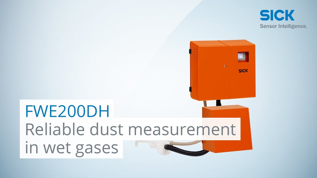 FWE200DH from SICK: Reliable dust measurement in wet gases - YouTube
