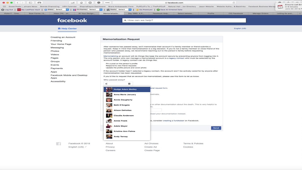 How to Memorialize a Facebook Account - YouTube