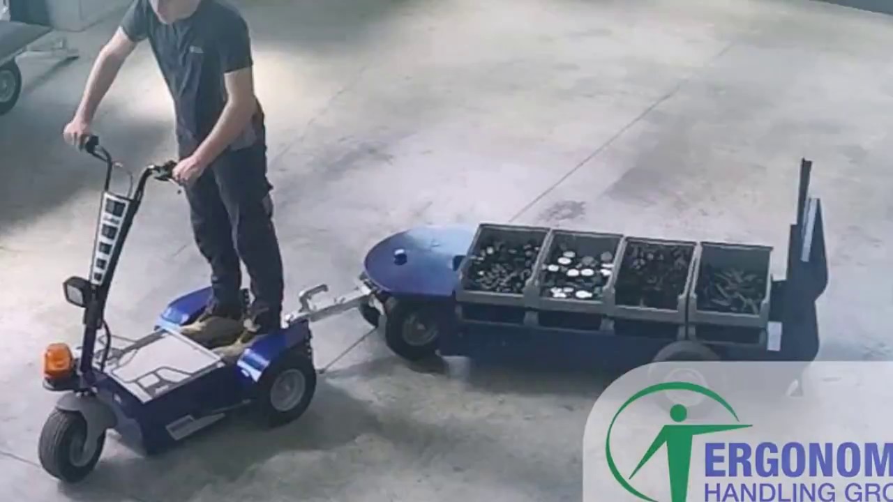 Best Electric Tugger Carts - Ergonomic Handling Group - YouTube