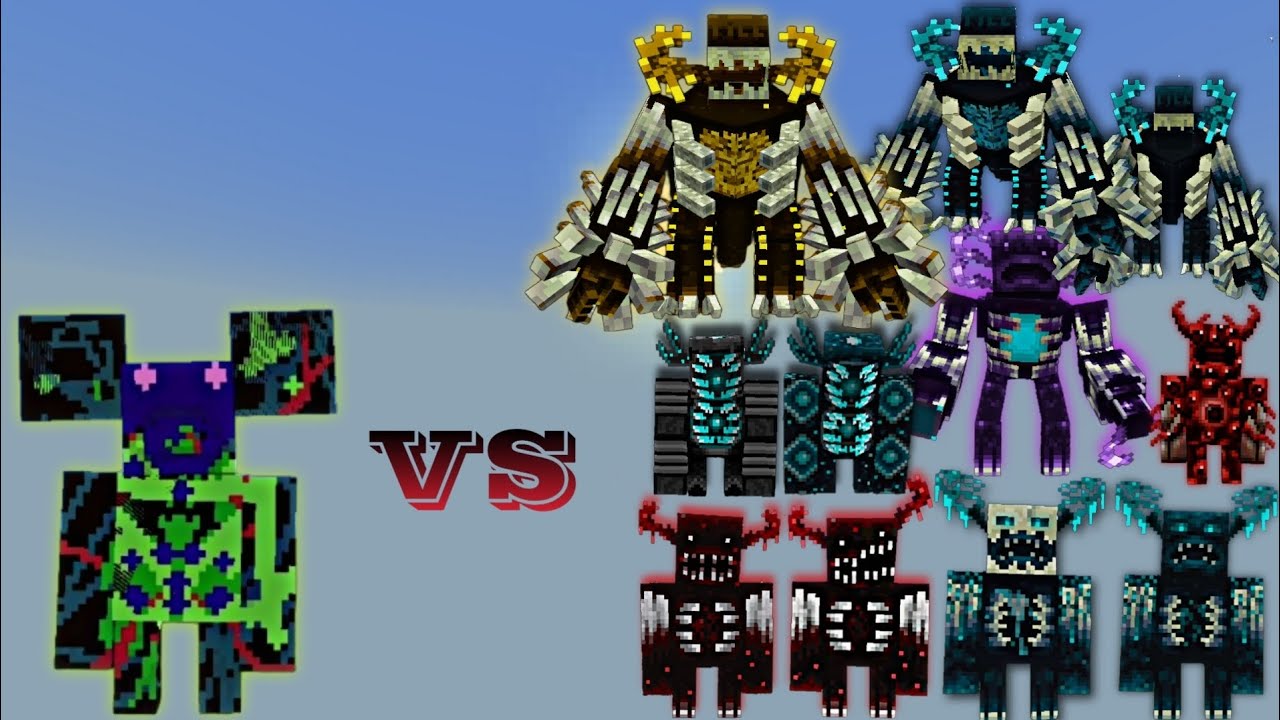 Glitched Warden (Weird Wardens) vs Warden Plus (All Wardens ...