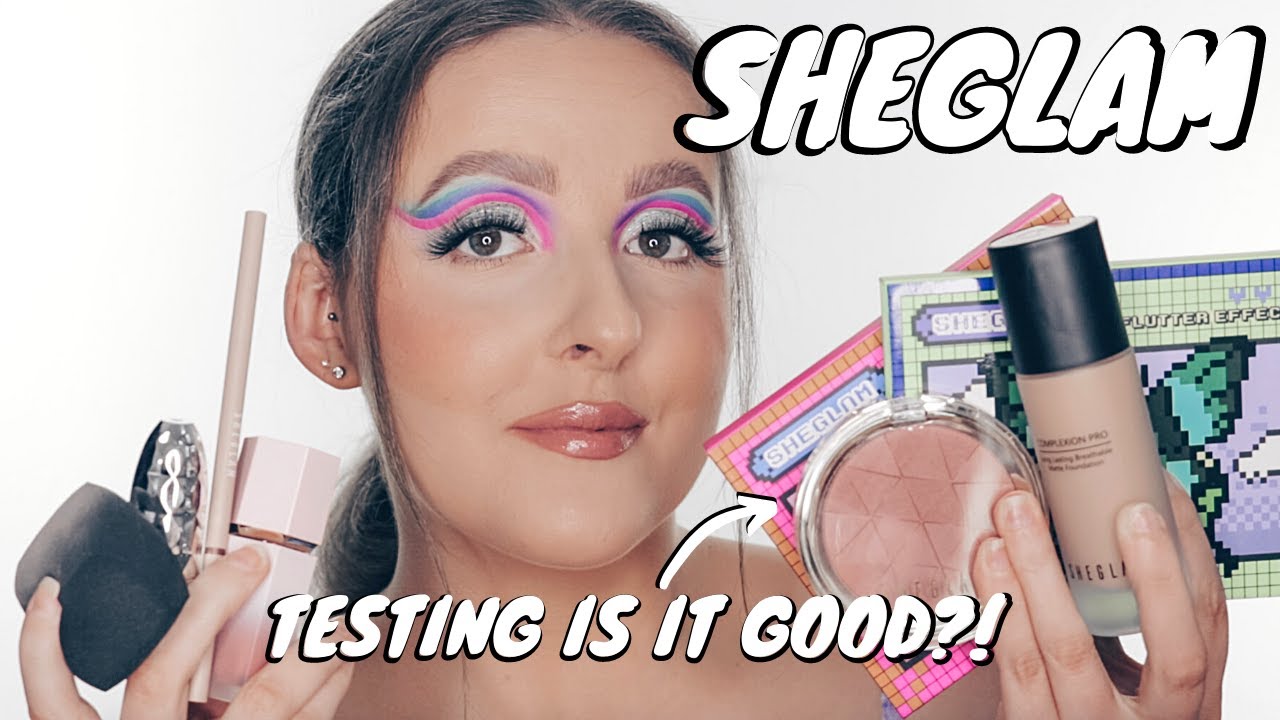 FULL FACE OF SHEGLAM | Shein's makeup brand!! Is it any good? My ...
