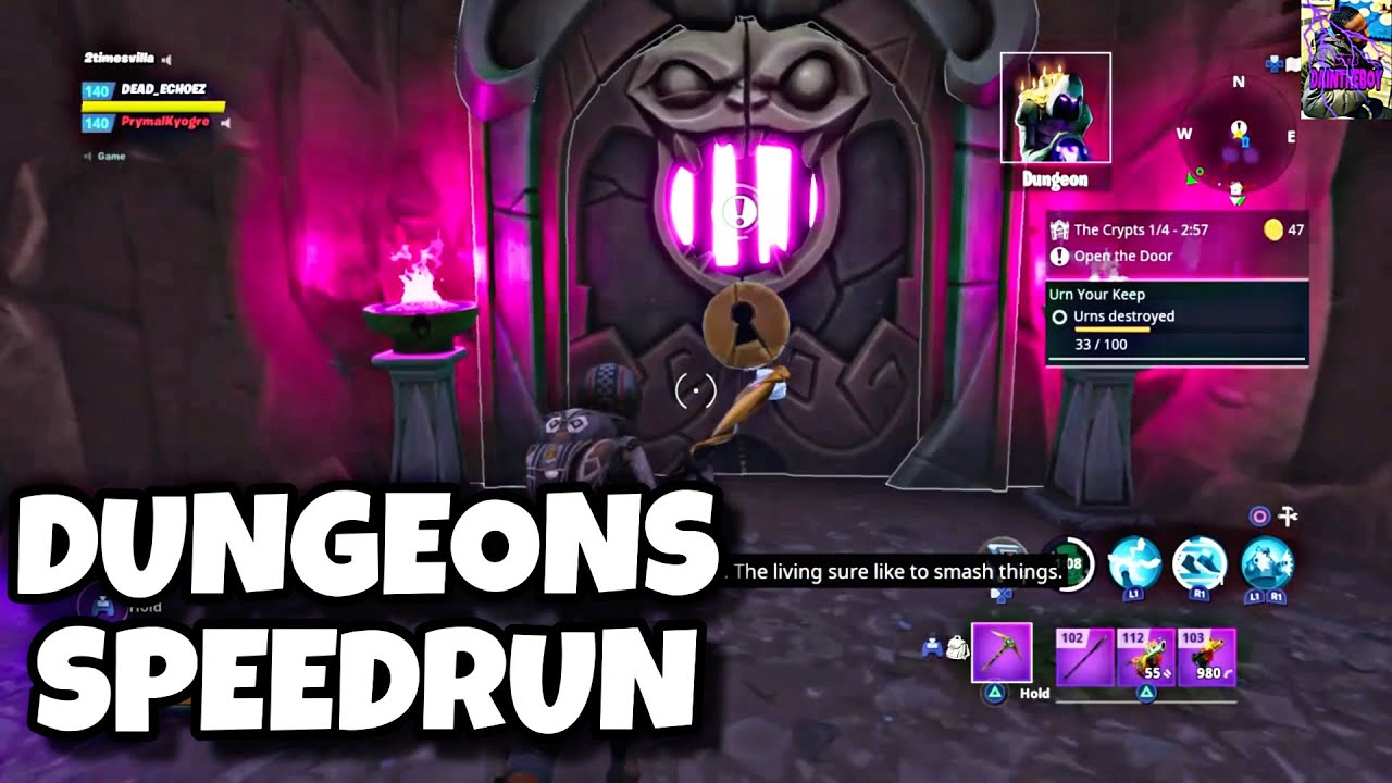 HOW TO SPEED RUN DUNGEONS IN UNDER 6 MINUTES| FASTEST METHOD| FORTNITE ...