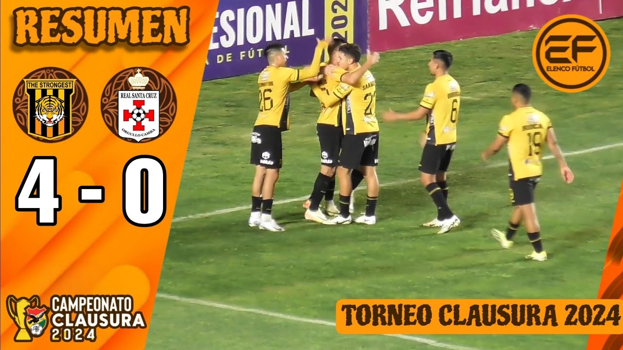 ⚽ Goles: The Strongest 4 - 0 Real Santa Cruz | Torneo Clausura 2024 | D ...