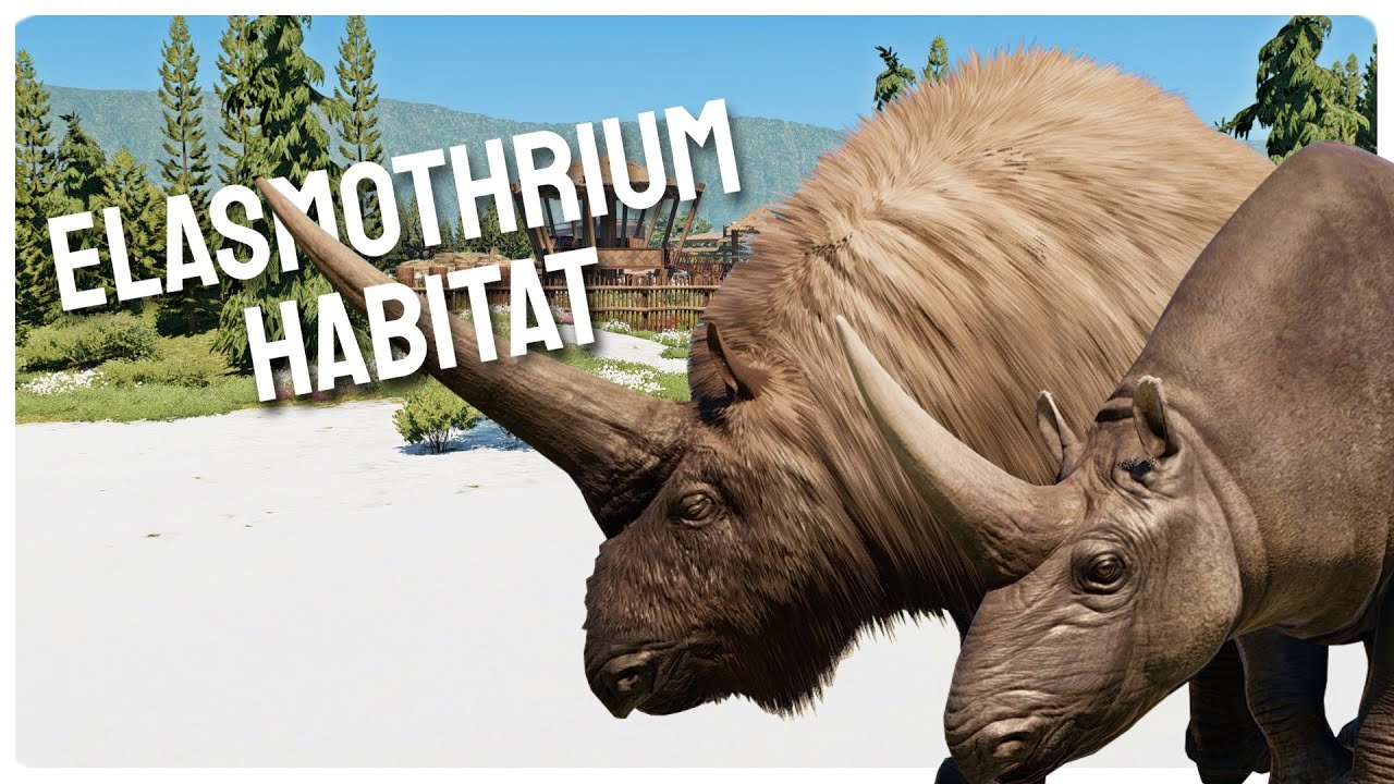 Elasmotherium & Sinotherium Enclosure | Prehistoric Kingdom Speed Build ...
