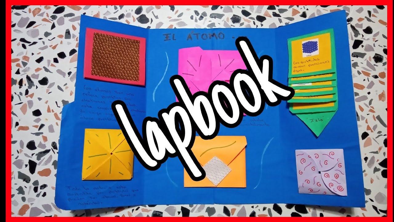 Como hacer una lapbook fácil y rápido - YouTube