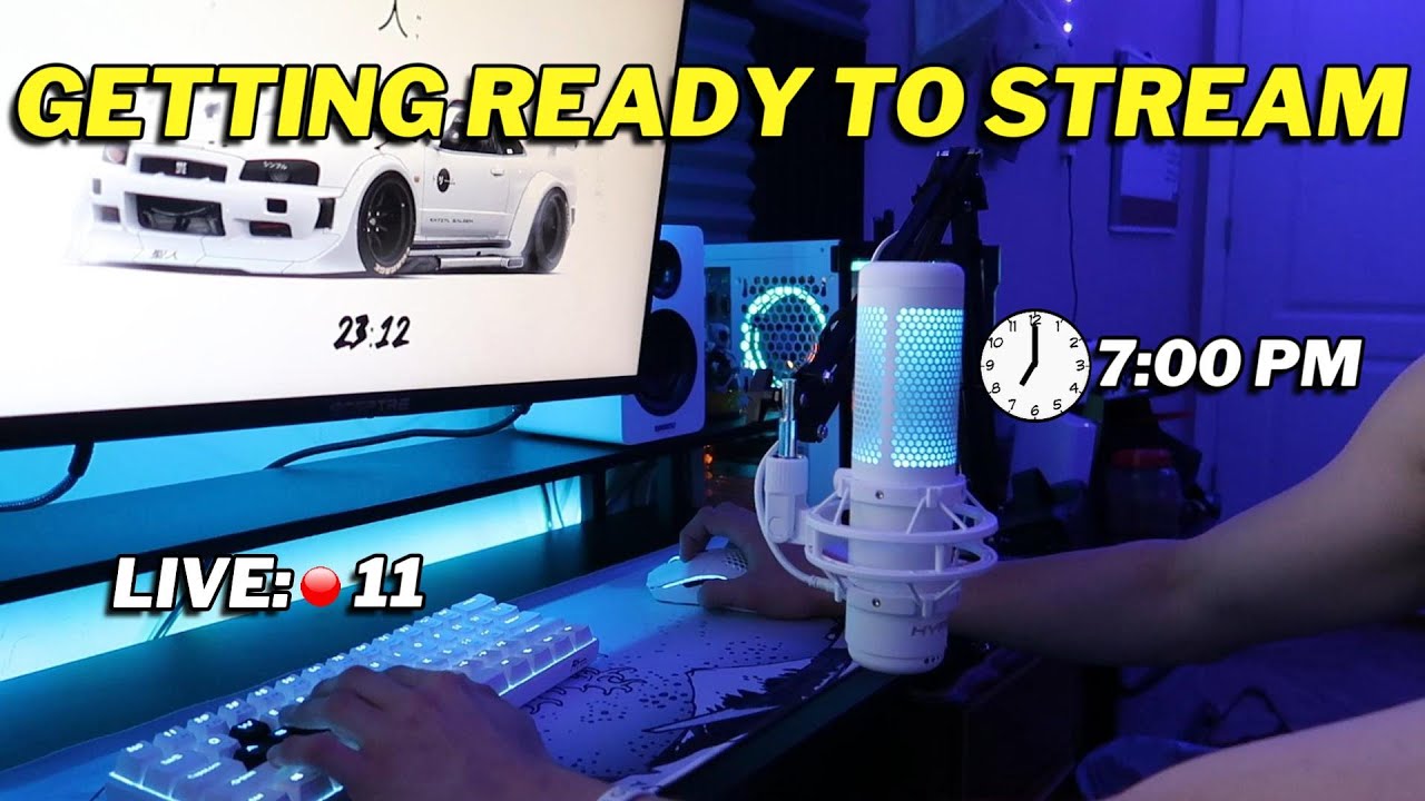 How a Small Streamer Gets Ready for Stream!! - YouTube