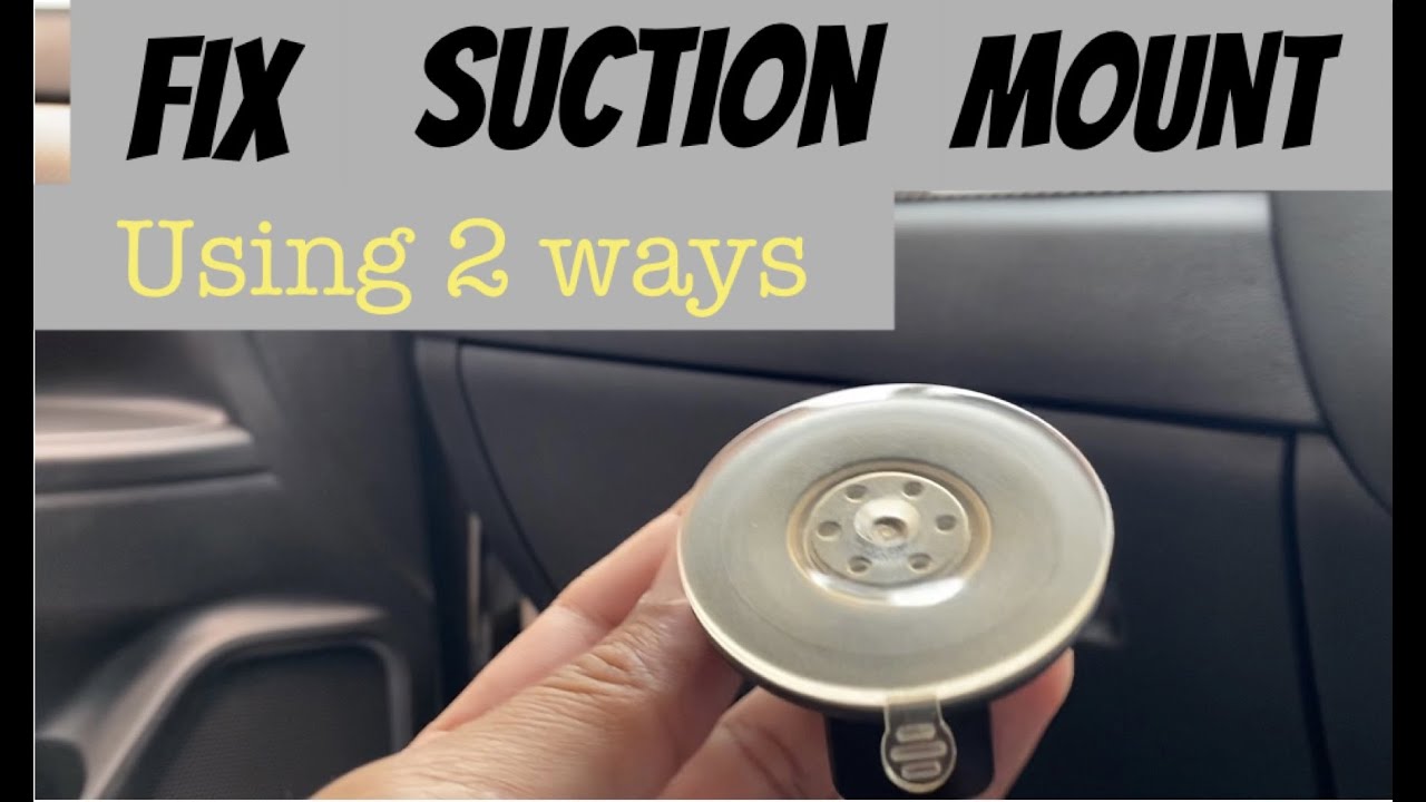 How to fix suction mounts that won't stick (2 ways)/ Suction mounts ...