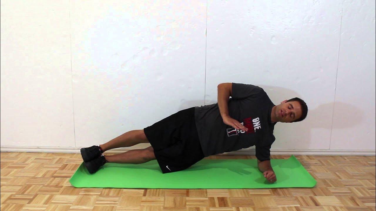 How to do a Side Plank with a Leg Lift - YouTube