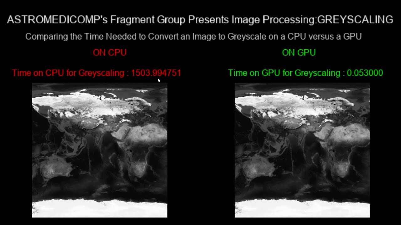 Real Time Image Processing Greyscaling Desaturation Using Opengl