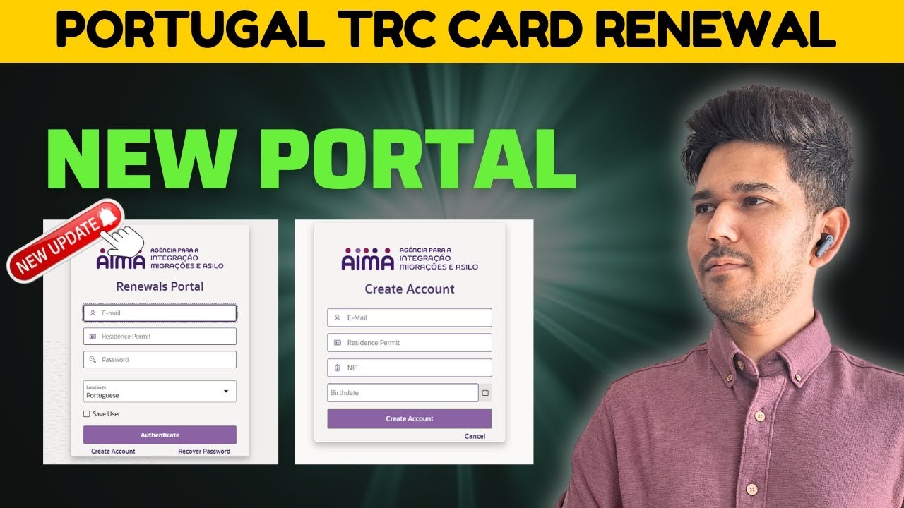 Portugal TRC Card Renewal | AIMA New Portal | Portugal Immigration ...