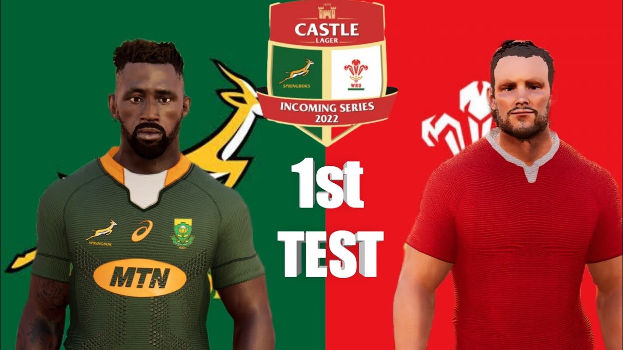 Springboks VS Wales 1st Test//Rugby Challenge 4 - YouTube