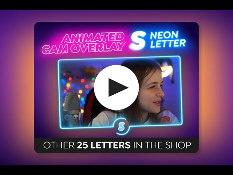 Letter "S" Animated Webcam Overlay