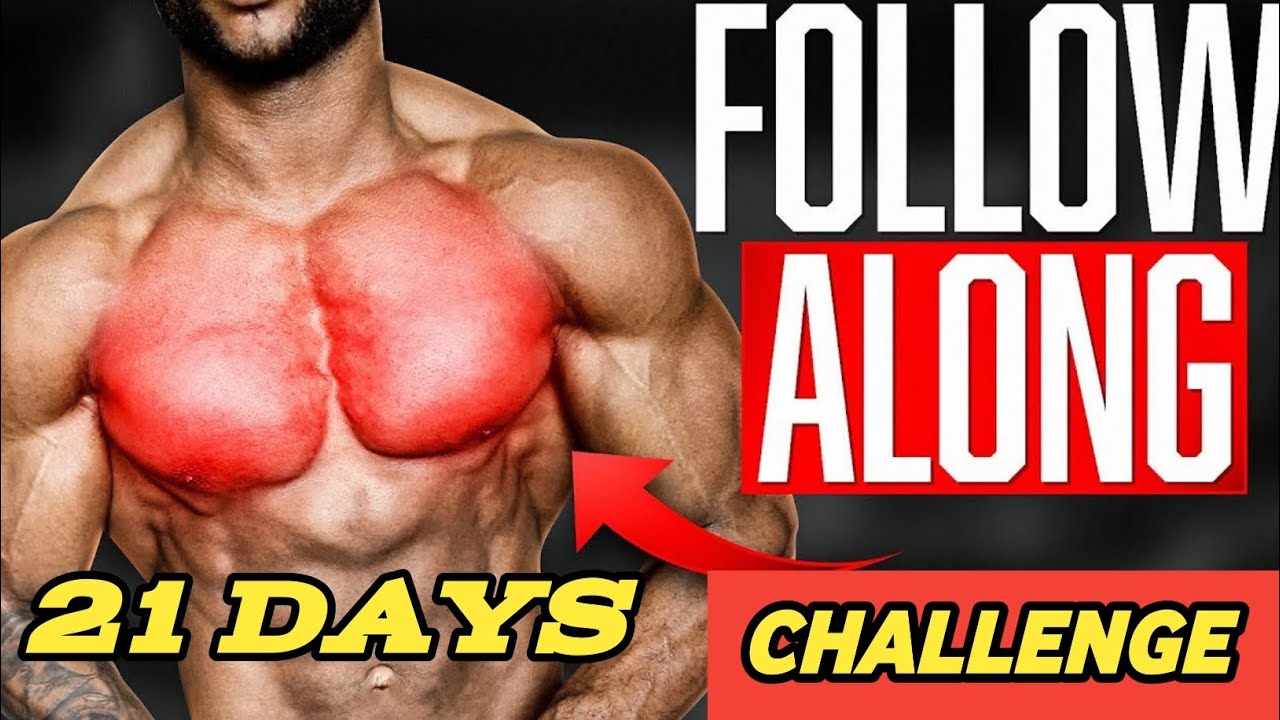 CHEST WORKOUT 21 DAYS | BEGINNER CHEST WORKOUT | EASY FOLLOW ALONG HOME ...