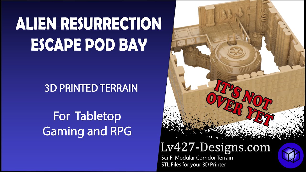 Alien Resurrection Escape Pod - 3d printed terrain by Lv427-designs ...