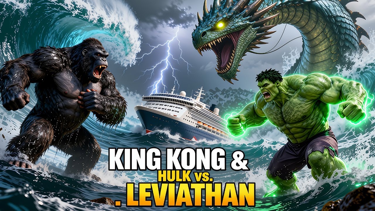 Can King Kong and Hulk TEAM UP to Defeat the Fierce Leviathan? - YouTube
