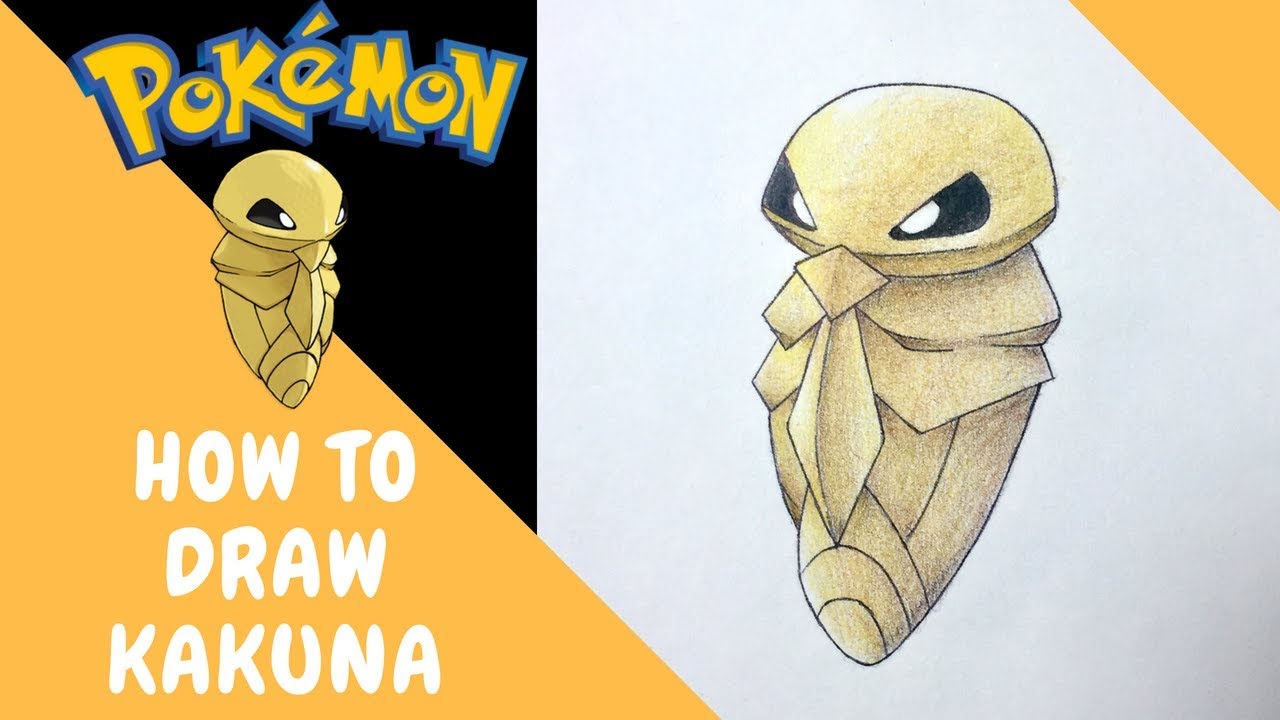 How to Draw Kakuna No.14 | Pokemon - YouTube
