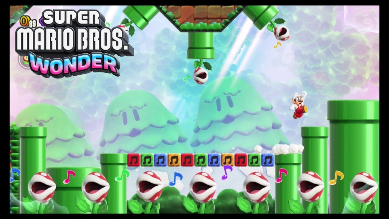 SUPER MARIO BROS. WONDER: EL DESFILE DE LAS PLANTAS PIRAÑA Y LA SALIDA ...