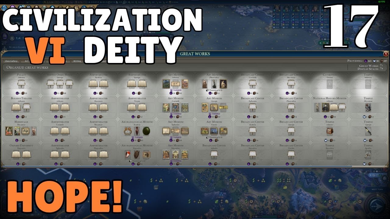 Hope! - Civilization 6 Deity Gameplay - Pericles (Greece) - Ep.17 - YouTube