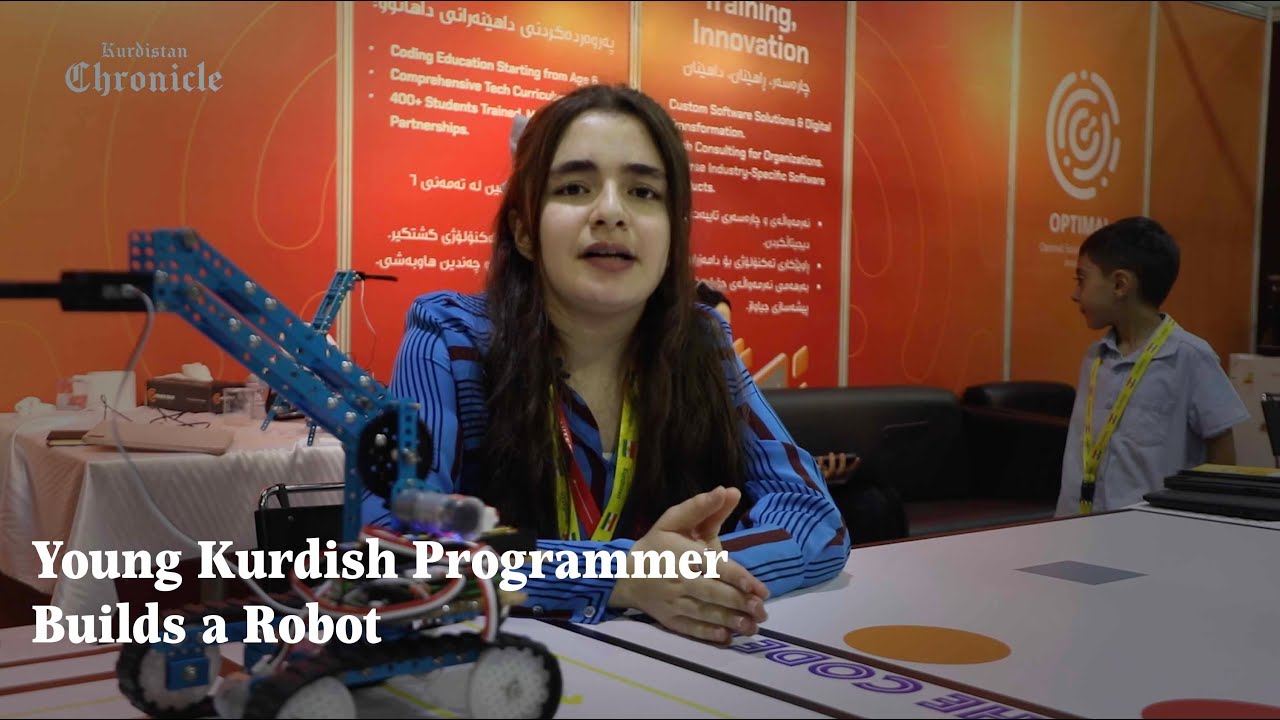 Young Kurdish Programmer Builds a Robot - YouTube