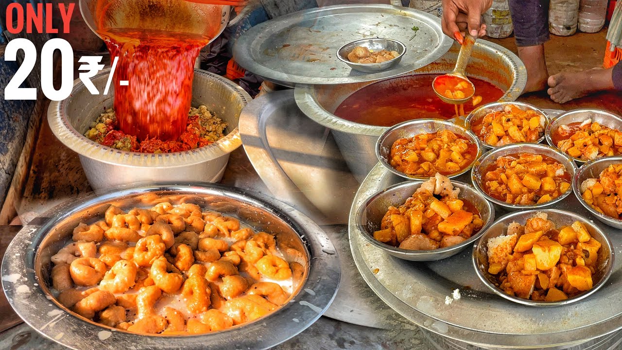 Dahi Vada Aloo Dam Only At ₹20/-($0.25) | Balasore Famous Rambabu ...