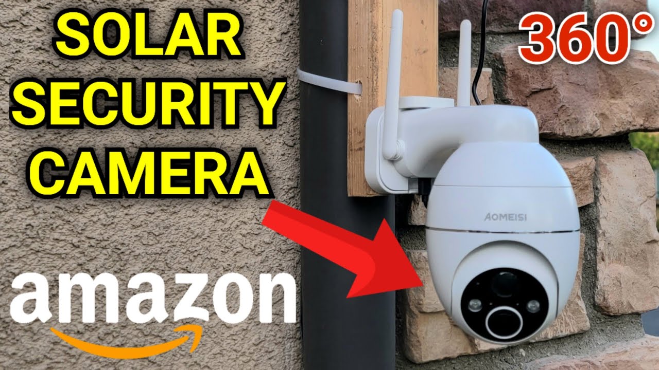 CHEAP Amazon Solar Security Camera Outdoor 360° View : Aomeisi G2 - YouTube